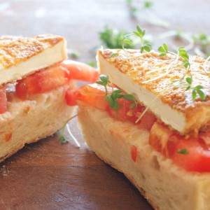 Parmesan-Crusted Puffball Mushroom Burgers