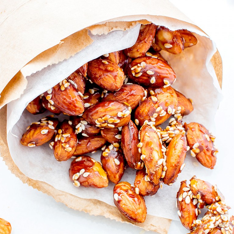 Maple Sesame Almonds