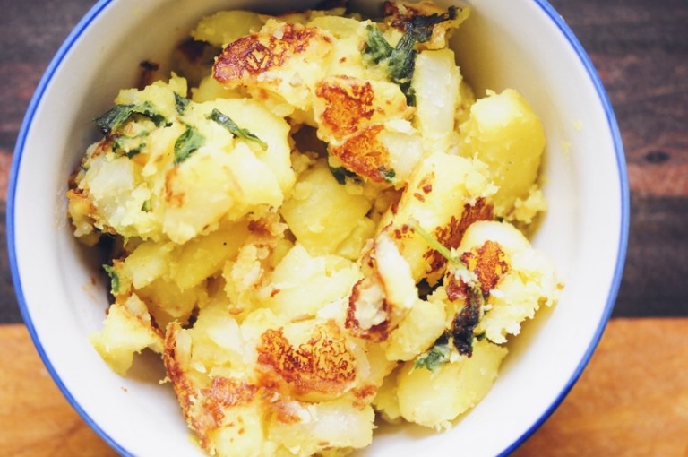 Creamy + Toasted Warm Spiced Potatoes